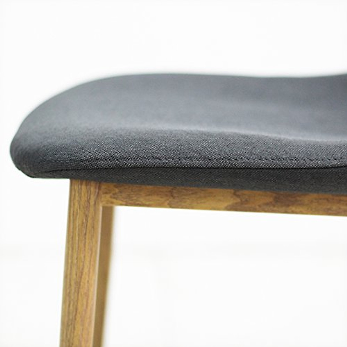 IDS Online Mid Century Dining Table, Office Desk, Glass : 8mm, Wooden Skin