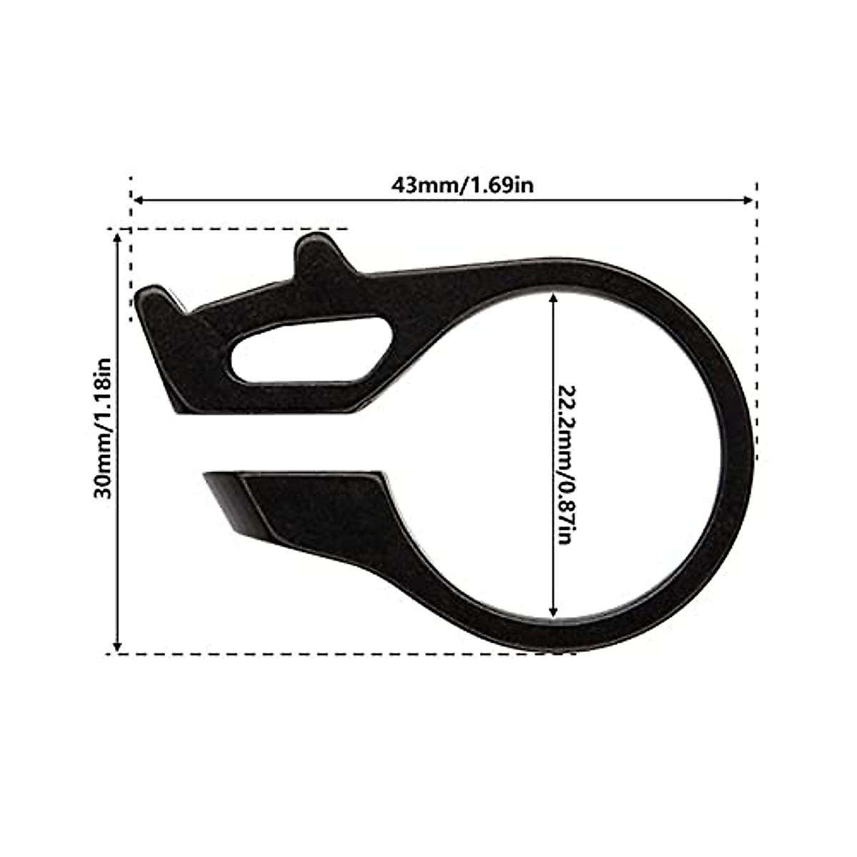 2 Pcs Aluminum Bicycle Shift Clip | Road Bikes Toggles Adapter Gear Holder for Bikers, Rider Men | Aluminum Alloy Front Gear Adapter Clips for MTB Road Bike