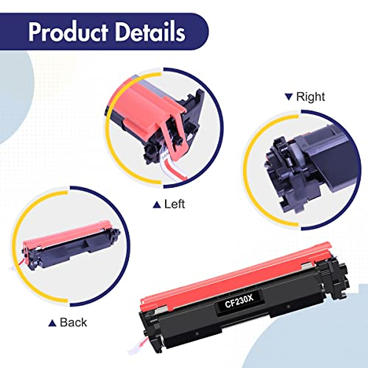 30X CF230X Toner Cartridge Black 2-Pack Compatible Replacement for HP 30X Black High Yield Toner Cartridge CF230X for HP Pro MFP M227fdw M203dw M227fdn M203dn M227sdn M203d M227 M203 Series Printer