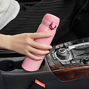 Stainless Steel Water Bottle-Double Wall Vacuum Insulated Thermos Beverage Bottle, Travel Mug 17 Ounce