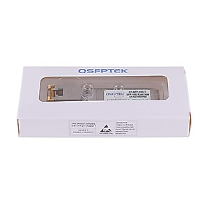 QSFPTEK 10G SFP+ RJ45 Module, 10Gbe giga Mini-GBIC SFP to rj45 Copper Transceiver, 10GBASE-T Optical to Ethernet for Ubiquiti UF-RJ45-10G, Net Gear AXM765,Supermicro, Unifi, up to 30m