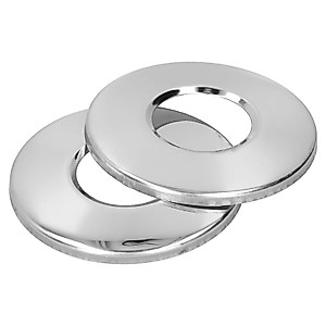 2 PCS Pool Ladder Escutcheon Plates,Pool Ladders & Pool Handrail Covers,Stainless Steel Pool Ladder Rings Fits for 1.5" Inner Diameter Tubing Pool Handrail
