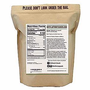 Anthony's Premium Arrowroot Flour Powder, 2.5 lb, Gluten Free, Non GMO, Cornstarch Alternative