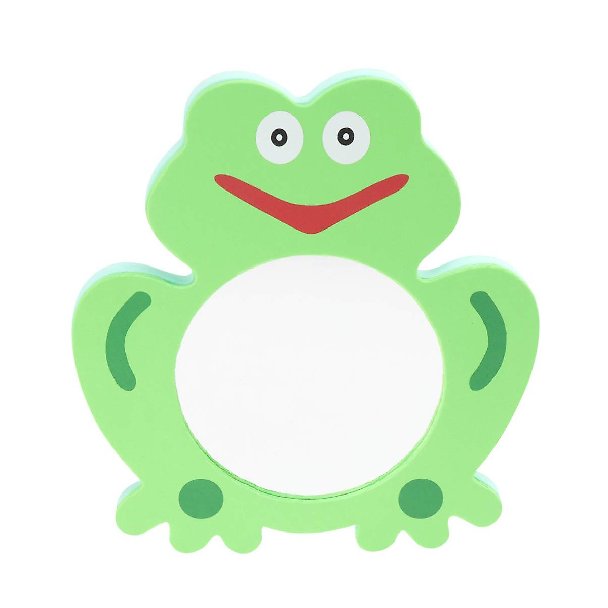 Kisangel Kid Bath Toys 1Pc Unbreakable Mirror EVA Baby Mirror Bath Bathing Play Water Toy Shower Toy for Children Kids Foam Bath Toys Baby Mirror ( Green Frogs Toddler Bath Toys