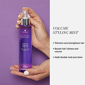 Alterna Caviar Anti-Aging Multiplying Volume Shampoo, Conditioner, Styling Mist Regimen Starter Set | For Fine, Thin Hair | Create Instant Volume and Thickness | Sulfate Free