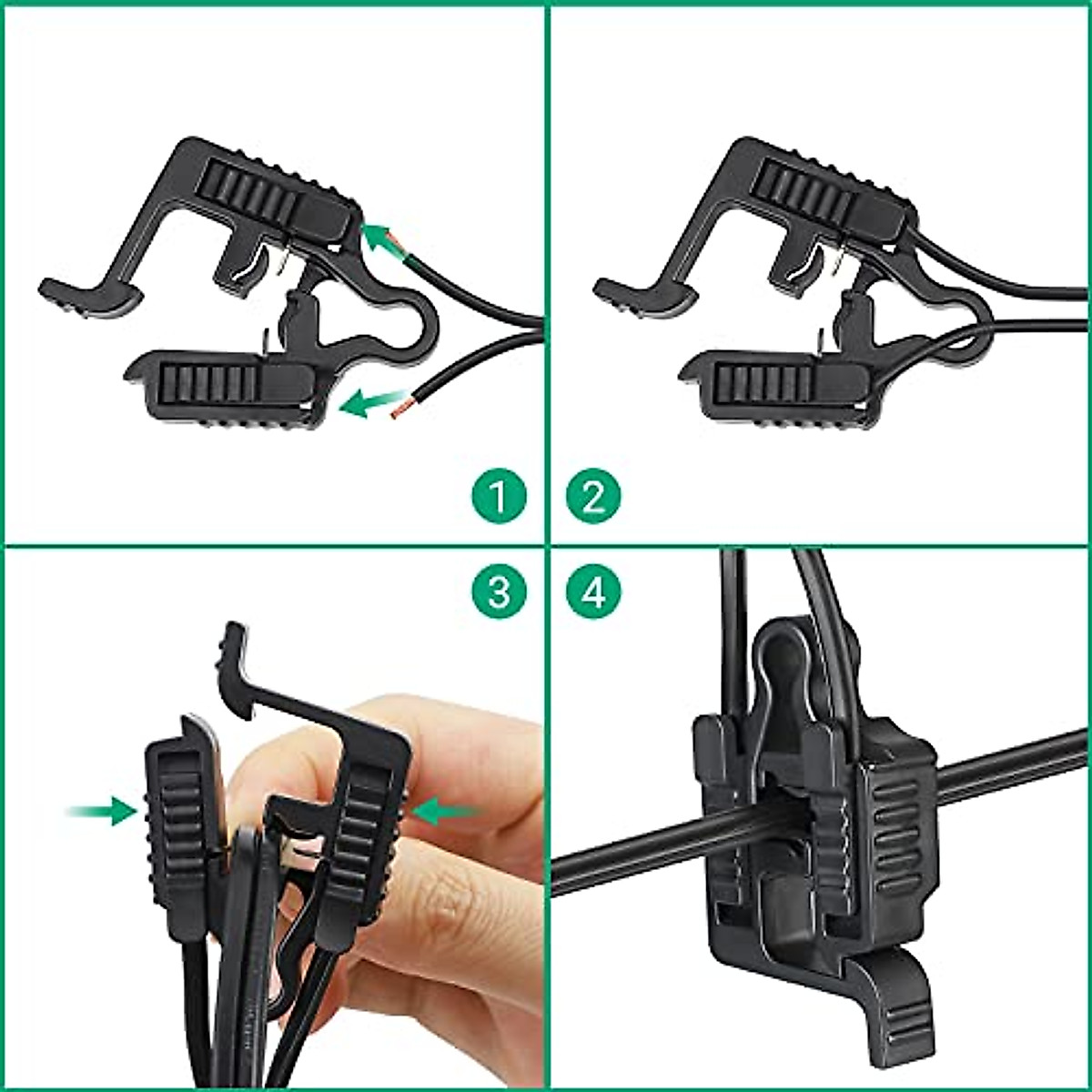 EDISHINE 6-Pack Low Voltage Wire Connector, Landscape Lighting Cable Connectors Waterproof for Landscape Lighting/Pathway Light/Spotlight, 10/12/14/16/18 Gauge Cables Compatible,UL Listed