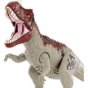 Mattel Jurassic World Camp Cretaceous Roar Attack Ceratosaurus Dinosaur Action Figure Toy with Strike Feature and Sounds