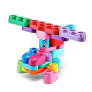 LeapFrog LeapBuilders 81-Piece Jumbo Blocks Box, Pink,24 months to 5 years