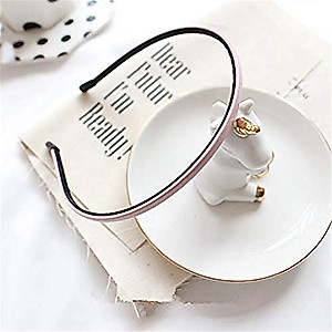 kydely,Cute Solid Simple Leather Covered Party Headband Hair Bows Hair Loop Clasp Glitter Hairbands for Women and Girls