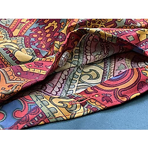 Get Bed Ready Boho Paisley Medallion Duvet Cover Set Traditional Antique Rug Vintage Damask Bohemian Pattern Bedding Elegant Boteh Tapestry Egyptian Cotton (Ruby Red, King)