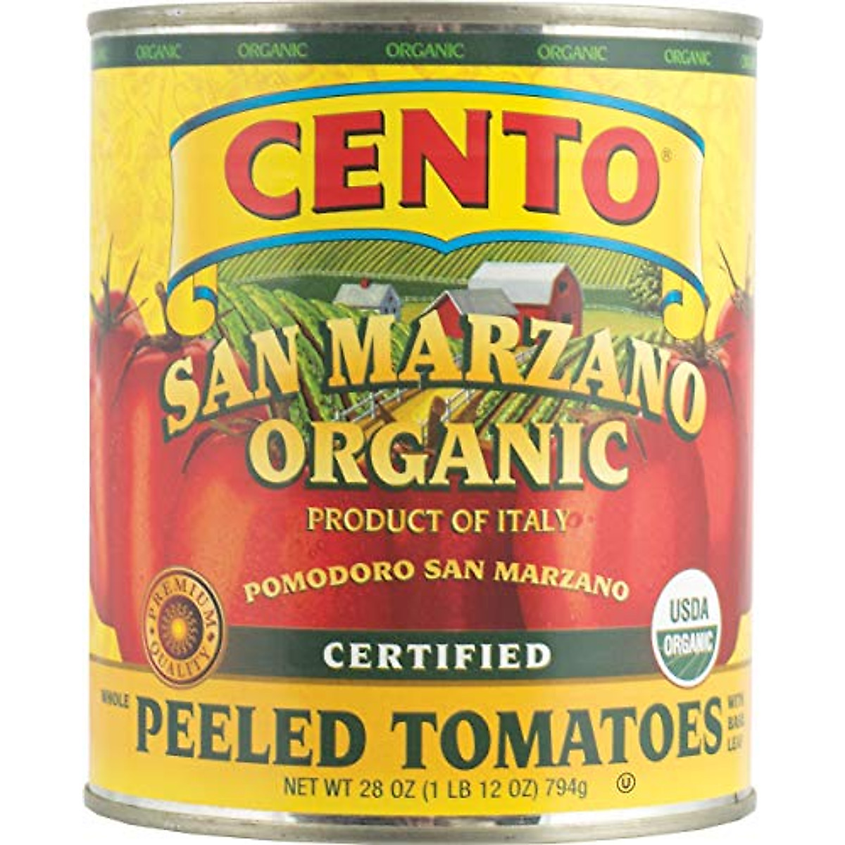 Cento San Marzano Organic Peeled Tomatoes (Pack of 6)