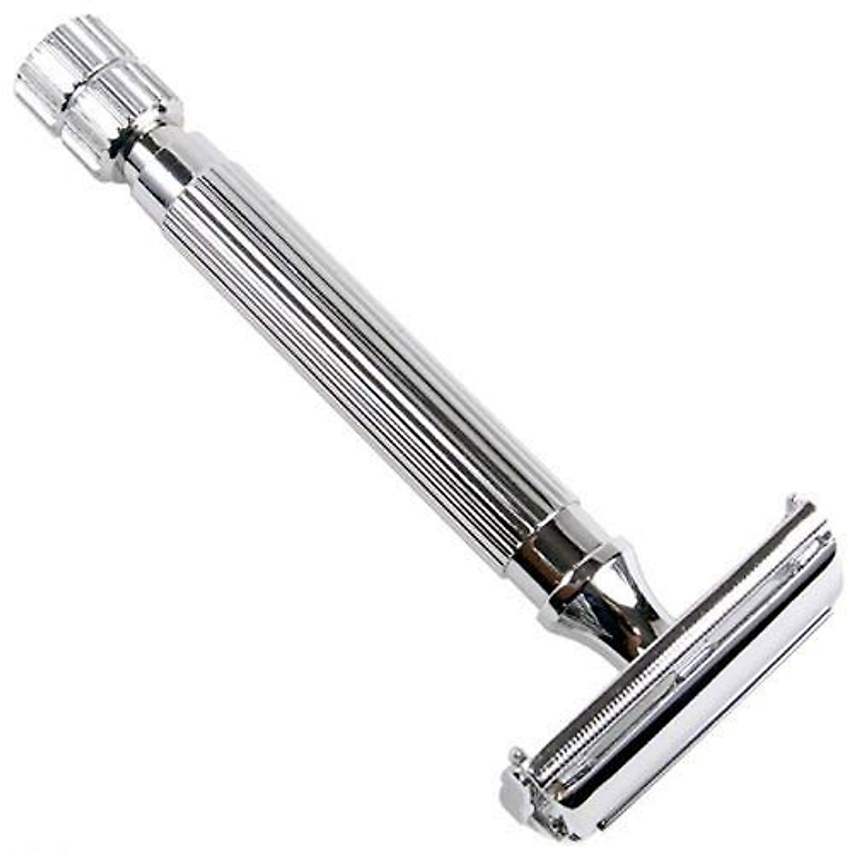 Parker 82R Shave Set, Includes Parker Pure Badger Shave Brush, Chrome Shave Stand, 82R Heavyweight Double Edge Butterfly Safety Razor and 5 Parker Premium Platinum Razor Blades