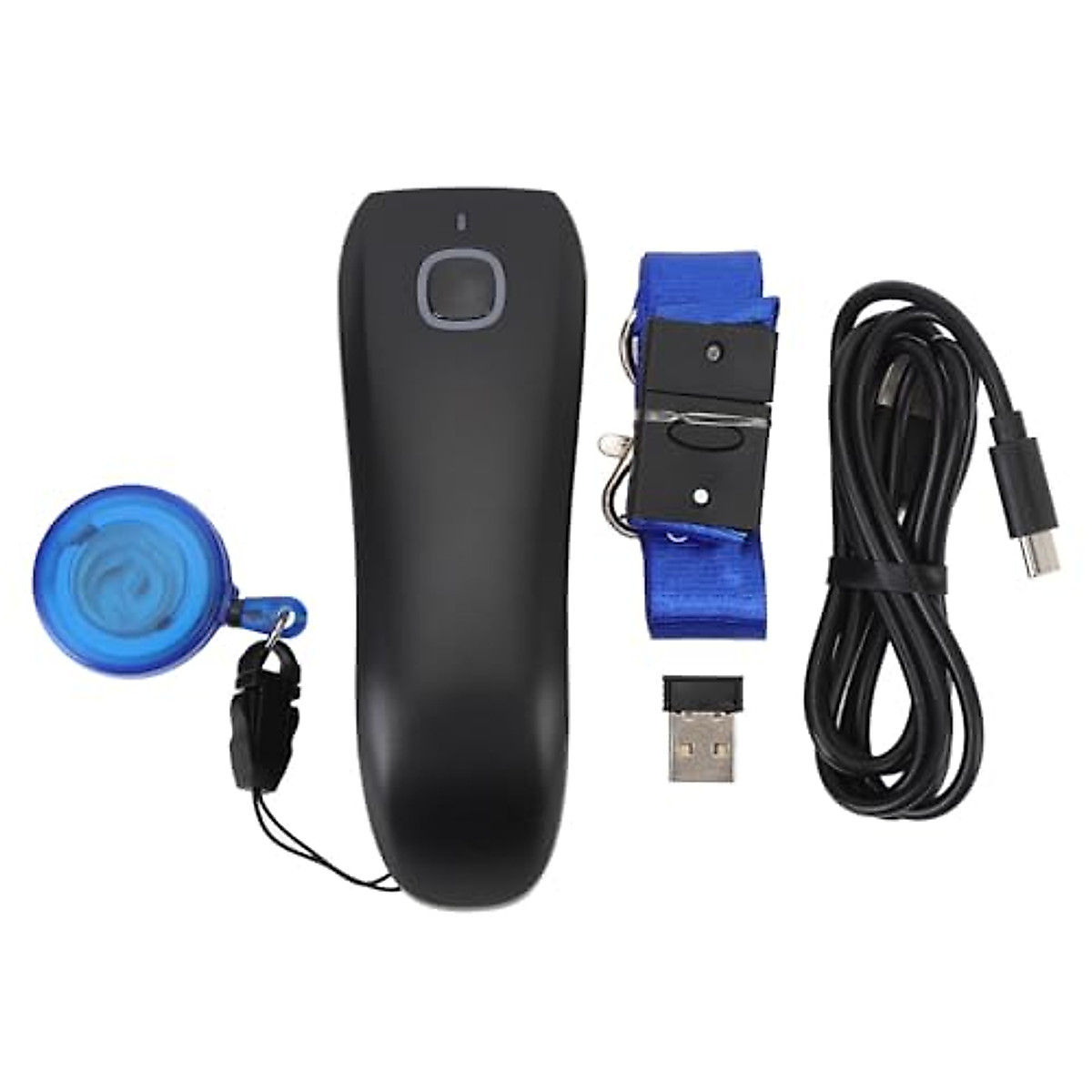 1D Barcode Reader, Multiple Languages Support High Accuracy Handheld USB BT 2.4G Portable Barcode Reader Strong Compatibility for Supermarkets Pharmacies