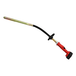 Gworobie Handheld Concrete Vibrating Tool with B-attery, 21V Electric Concrete Vibrator with 3.4ft Shaft Rod, Portable Cordless Pencil Cement Vibrarator Remove Air Bubble and Mix Concrete,Red