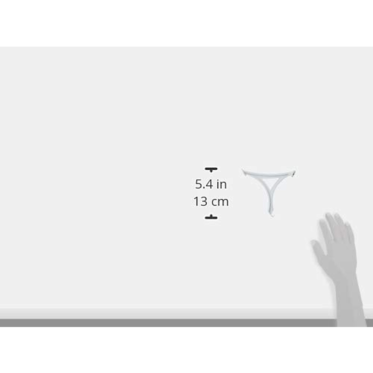 ClosetMaid 6713 Shoe Support Bracket, White 4 ft