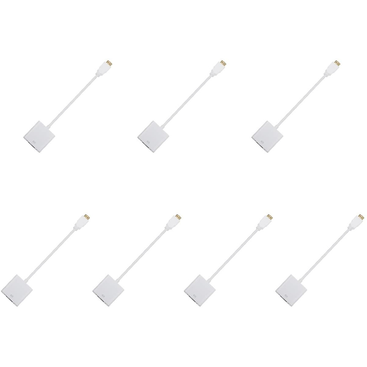 Milisten 7pcs vga cable pro tec digital-to-analog signal converters P video conversion High-definition video adapter High- definition Cable Adapter Video Cable VGA Adapter Cable 1080p