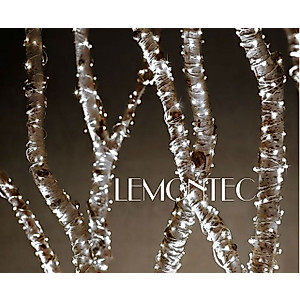 Lemontec Solar String Lights, 200 Led Holiday String Lighting Outdoor Solar Patio Lights Fit Chrismas Garden Wedding Party Landscape[White], 2 Pack 400 LED