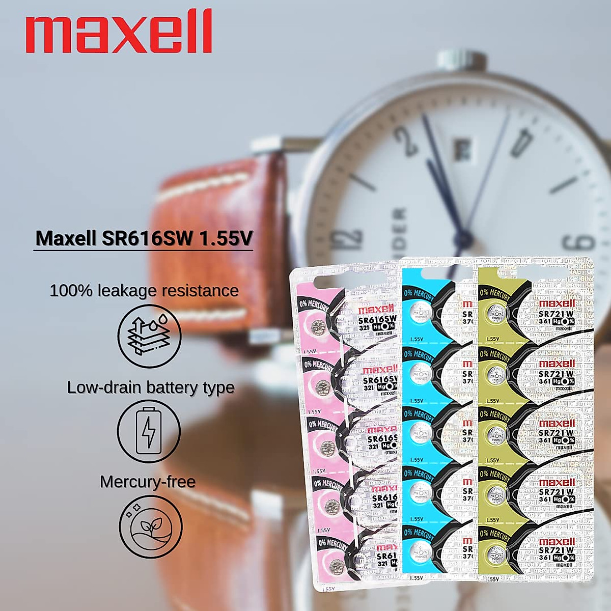 Maxell Battery 321 Priced Ea, Sold Pk of 10