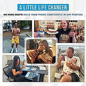 Switchbands Universal Phone Grip Strap |Pack of 2| Reversible Phone Hand Strap for Phone Cases as Phone Loop Holder| Secure handling by Comfortable Phone Strap - Color & Psychedelic Dog Paw Prints