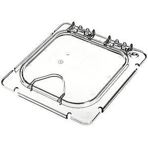 Carlisle FoodService Products CFS CM10318Z07 Coldmaster EZ Access Lid, 1/6 Size, 0.9" Height, 7" Width, 6.5" Length, Polycarbonate (PC), Clear (Pack of 2)