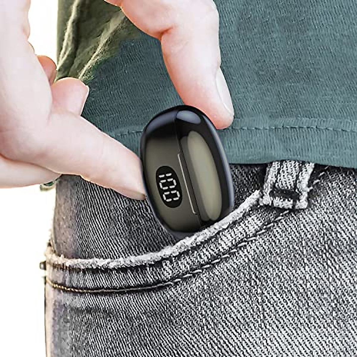 Wireless Earbuds 50H Playback Bluetooth Headphones with Wireless Charging Case IPX8 Waterproof Ear Buds in-Ear Earphones with Microphone for Android iOS iPhone, LED Power Display Headset