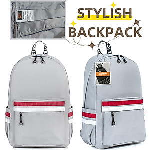 Leaper Laptop Backpack Girls Travel Bag School Backpack Daypack 15.6-Inch Red