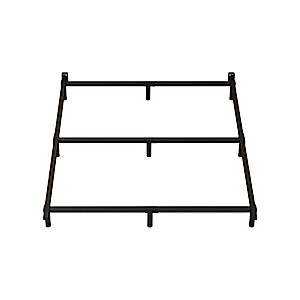 NEW JETO Metal Bed Frame - Sturdy Platform Bed Frame Heavy Duty Non-Slip Bed Frame Black Queen Bed Frame 9 Leg Support Easy to Assemble，Suitable for Without Taking Up Space and Easy to Move