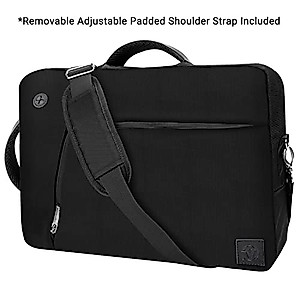 Black 3-in-1 Convertible Laptop Bag for Microsoft Surface Pro 9 8 13", 7+ 7 12.3", Go 3 10.5" Laptop Go 2 12.4"