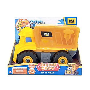 Cat Construction Junior Crew Fix-It Phillip Preschool Learning Set Construction Vehicle