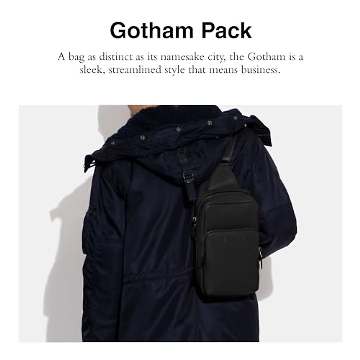 COACH Mens Gotham Pack, Black