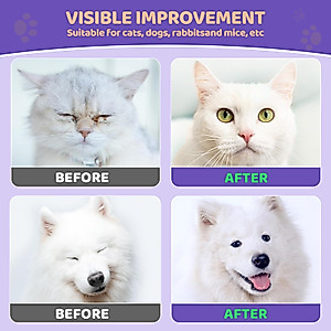 Eyes Wipes for Dog & Cat - Dog Eye Wipes Tear Stain Remover, Soft Pet Wipes for Gently Cleaning Eyes - Coconut Oil Pet Cleaning Grooming Deodorizing Wipes for Eyes, Face, Wrinkle