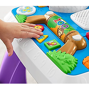 Fisher-Price Baby to Toddler Toy Laugh & Learn Around the Town Learning Activity Table with Music & Lights for Infants Ages 6+ Months​ (Amazon Exclusive)
