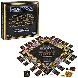 Monopoly: Star Wars Complete Saga Edition Board Game for Kids Ages 8 & Up