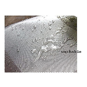 Bright Dream Placemats Easy to Clean Plastic Placemat Washable for Kitchen Table Heat-resistand Woven Vinyl Table Mats 12x18 inches Set of 4 (Grey