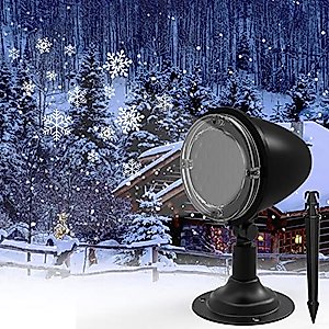 Snowfall LED Light Projector, Outdoor Christmas Snowflake Lights Projector, Sanwsmo Christmas LED Projector Lights, Landscape Decorative Lighting for Holiday Garden Party Decoration