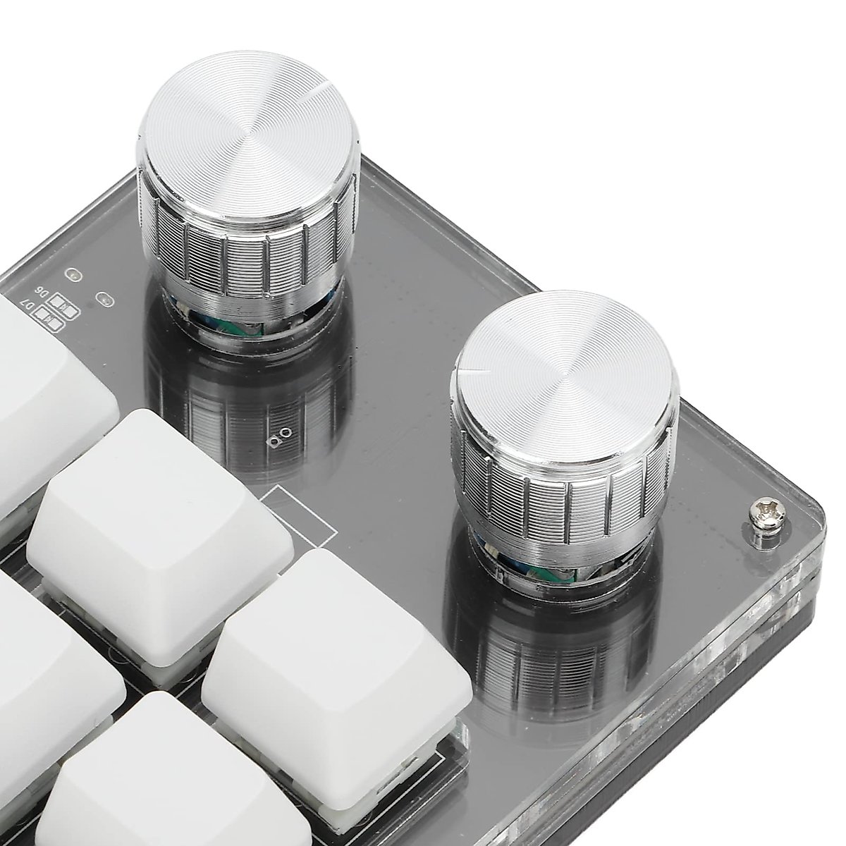 One Handed Programmable Mechanical Keyboard, 12 Keys RGB Programmable Macro Keyboard with Knob Plug and Play Multifunctional Mechanical Gaming Keypad Function Keypad for