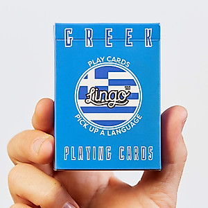 Greek Lingo Playing Cards | Travel Flashcards | Learn Greek Vocabulary in A Fun & Easy Way | 52 Essential Translations