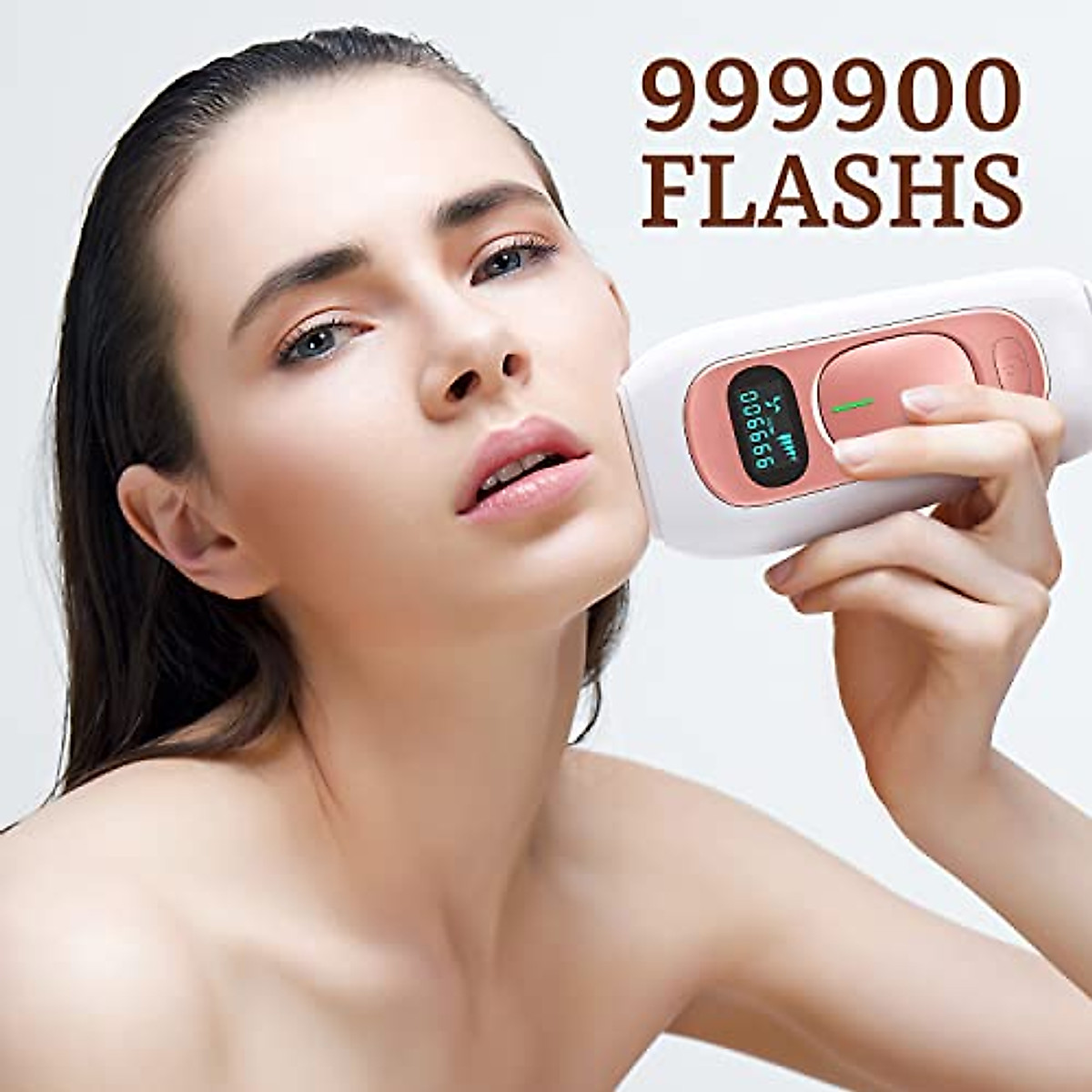 IPL Hair Removal for Women and Men, New Upgraded 999,900 Flashes Permanent Laser Hair Removal Device on Facial Legs Arms Armpits Body, At-Home Use