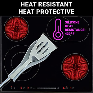 Kitchen Spoon Rest White WITH ANTI-SCRATCH PADDED BASE - Stove Spoon Holder for Stove Top - Ceramic Spoon Rest for Stove Top - Kitchen Spoon Holder for Kitchen Counter | Super Durable White Porcelain