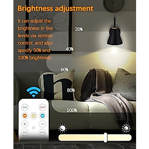 Battery Operated Black Industrial Wall Sconce Set of 2, Easy to Install Not Wires, USB Rechargeable Battery with Remote Control Led Light, Dimmable Wall Lamp Fixtures for Bedroom Farmhouse Gallery RV