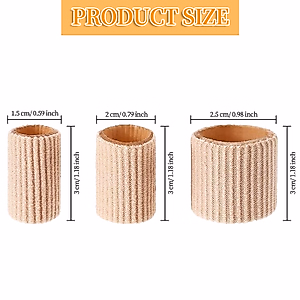 BLMHTWO 15pcs Toe Cushion Tube Toe Tubes Sleeves Soft Gel Corn Pad Protectors Toe Cushions for Pain Relief Corn Protectors for Toes (3 Size)