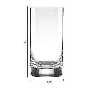 Lenox Tuscany Classics 4-Piece Highball Glass Set, 4 Count (Pack of 1), Clear