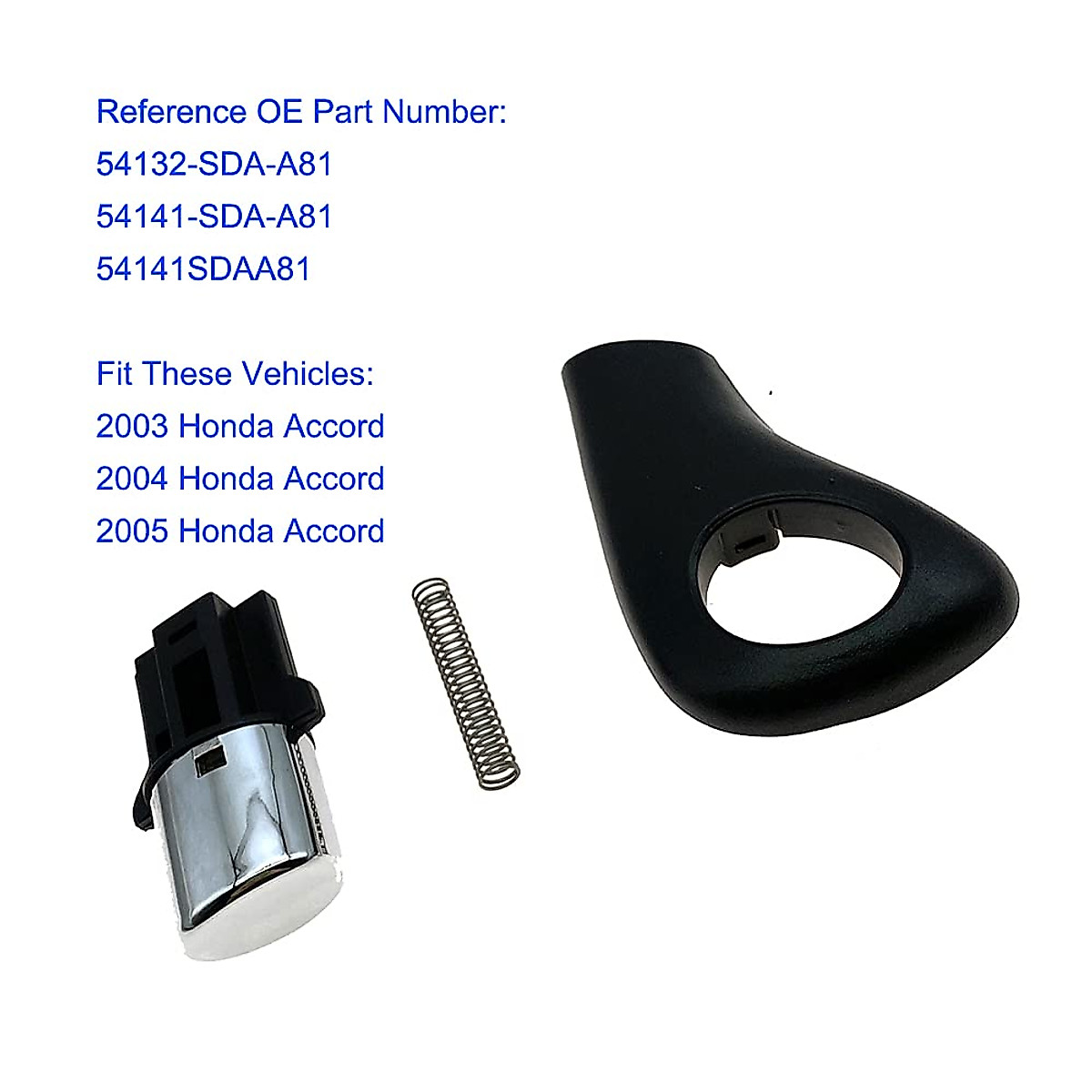 Syconeer Shift Shifter Button Knob Repair Kit with Spring for Honda Accord Replace 54132-SDA-A81 54141-SDA-A81 54141SDAA81