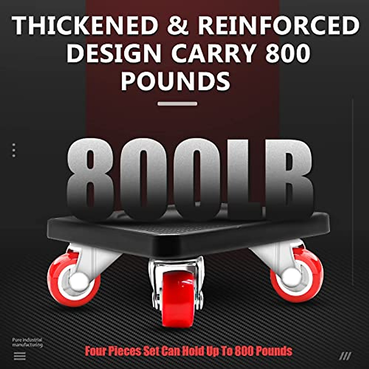 Furniture Mover Dolly, Moving Dolly, 4 Wheels & Furniture Lifter Set, 360° Rotation Wheels Furniture Movers, 800 Lbs Load Capacity, for Moving Heavy Furniture, Refrigerator, Sofa, Cabinet