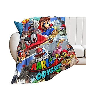 SCGOLD Blanket, 40x50 inch Fleece Blanket Lightweight Blankets for Sofa, Couch, Bed, Camping, Travel - Super Soft Cozy Microfiber Blanket and Xmas Gift Red