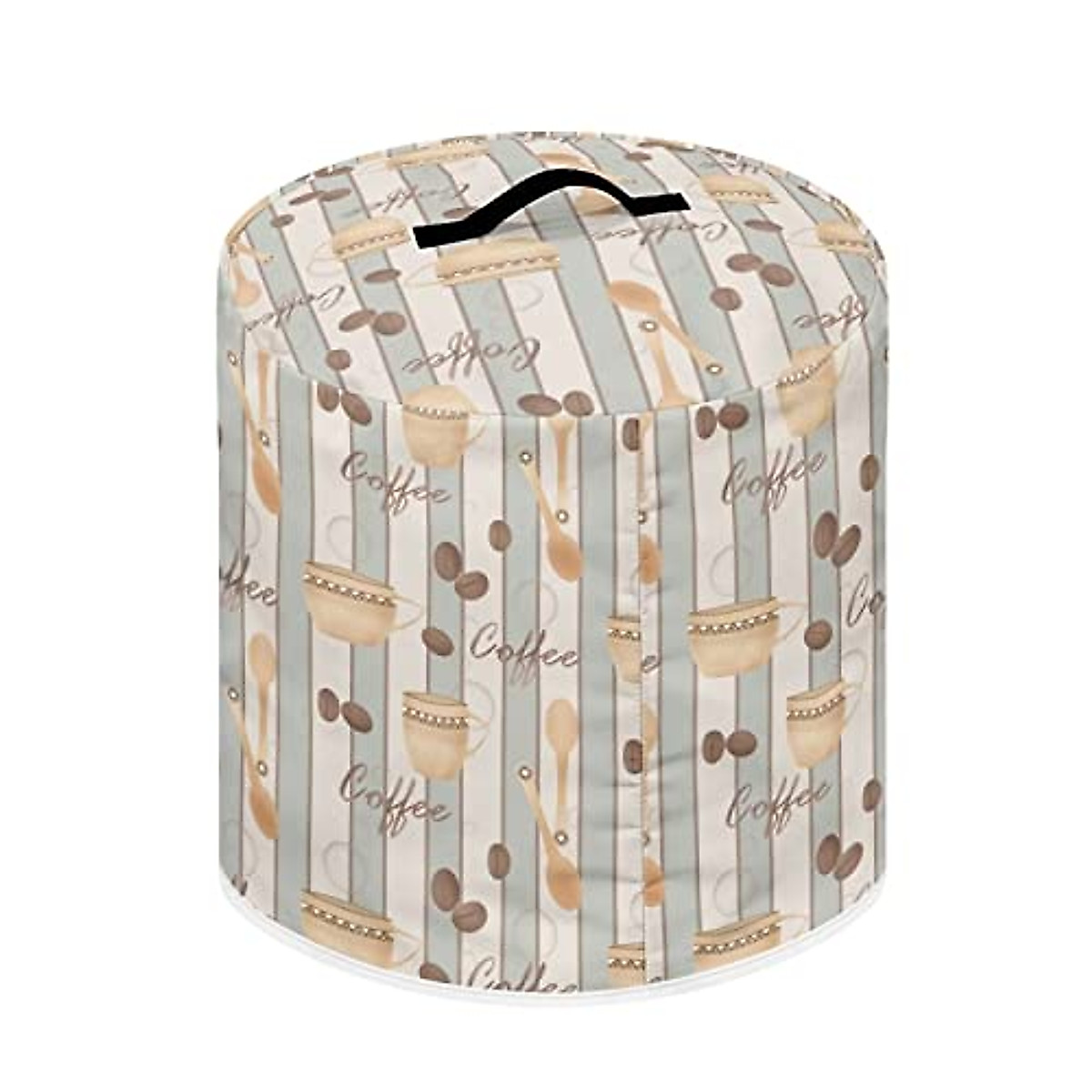 Tutolipy Stylish Print Pressure Cooker Cover Anti Static Dust Cover for 8 Quart and Electric Pressure Cooker,Kitchen Appliance Cover with Pocket