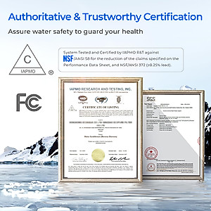 Waterdrop WD-F1A Alkaline Mineral pH+ Filter, Replacement for WD-X12-Alkaline & WD-X16 Reverse Osmosis System, 12-month Lifetime