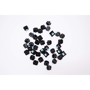 HK Gaming MS-1 Mechanical Key Switches for Mechanical Gaming Keyboards | PCB Mounted | Pre Lubed | 62cN ; Linear (Pro Sky Blue, 65 Pcs)