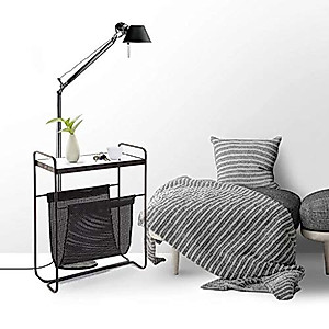 Magazine & Newspaper Baskets Magazine Rack Living Room Sofa Side Table Wrought Iron Removable Coffee Table Office Information Finishing Shelf Small Table Bedroom Bedside Locker