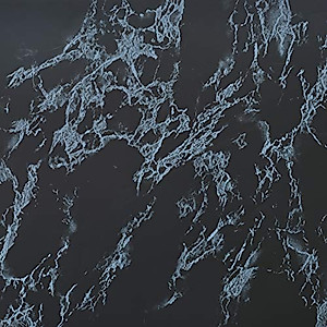 Con-Tact Brand Creative Covering Self-Adhesive Vinyl Drawer and Shelf Liner, 18" x 20', Black Marble